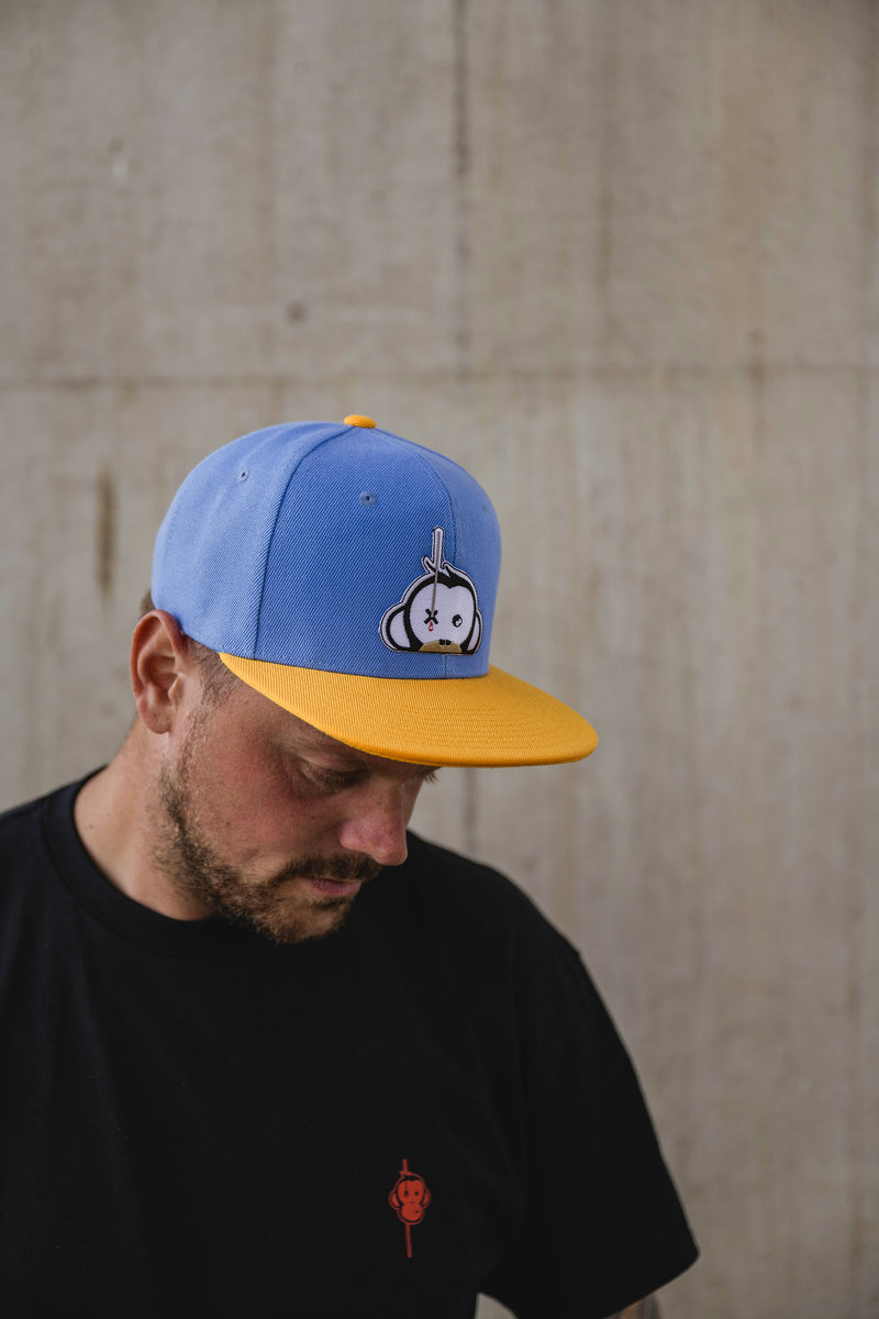 Logo Patch Snapback I Blue with Yellow peak (USA) – Monkey Climber Magazine